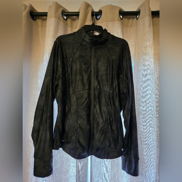 Fabletics | Jackets & Coats | Womens Cold Wether Zipup Jacket 2x Onyx ...